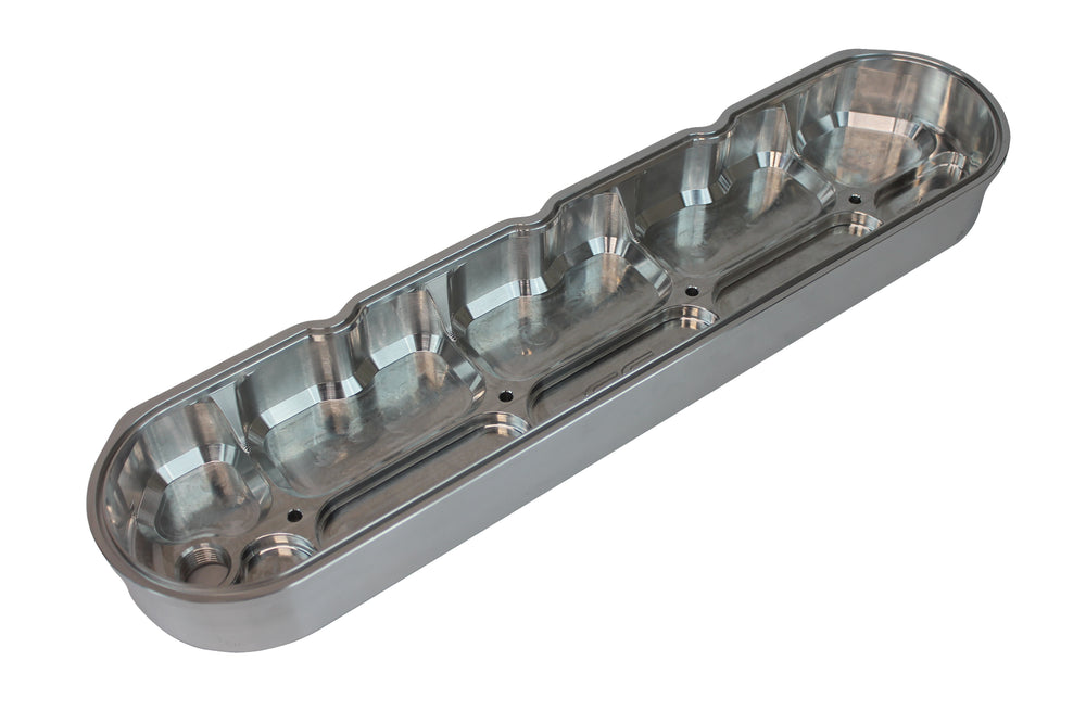 LS Valve Covers Black Anodized Pocketed - SS Manufacturing