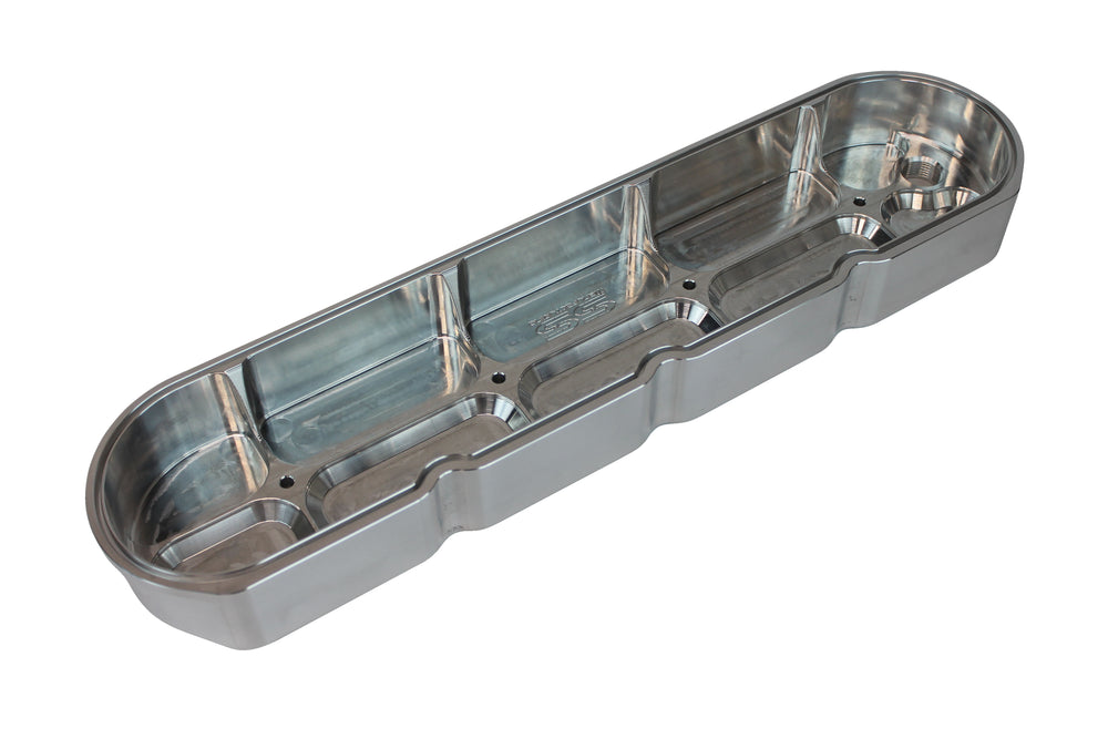 LS Valve Covers Black Anodized Pocketed - SS Manufacturing