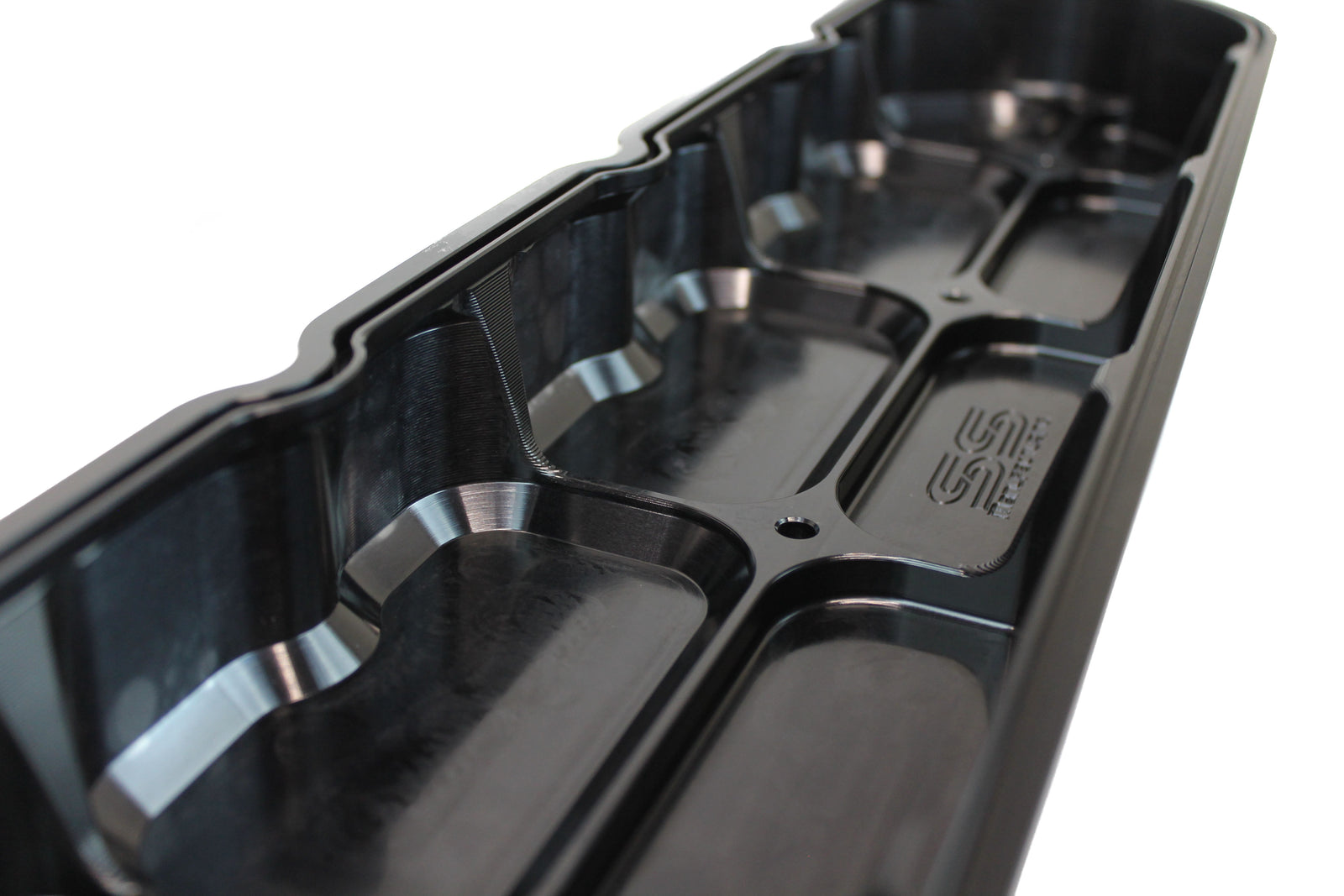 LS Valve Covers Black Anodized Pocketed - SS Manufacturing